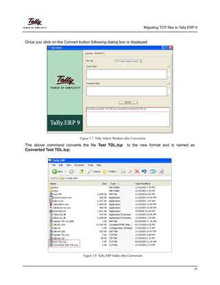 Migrate earlier Tally data to Tally ERP 9 | PDF
