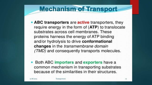 Bacterial transport system | PPTX | Chemistry | Science
