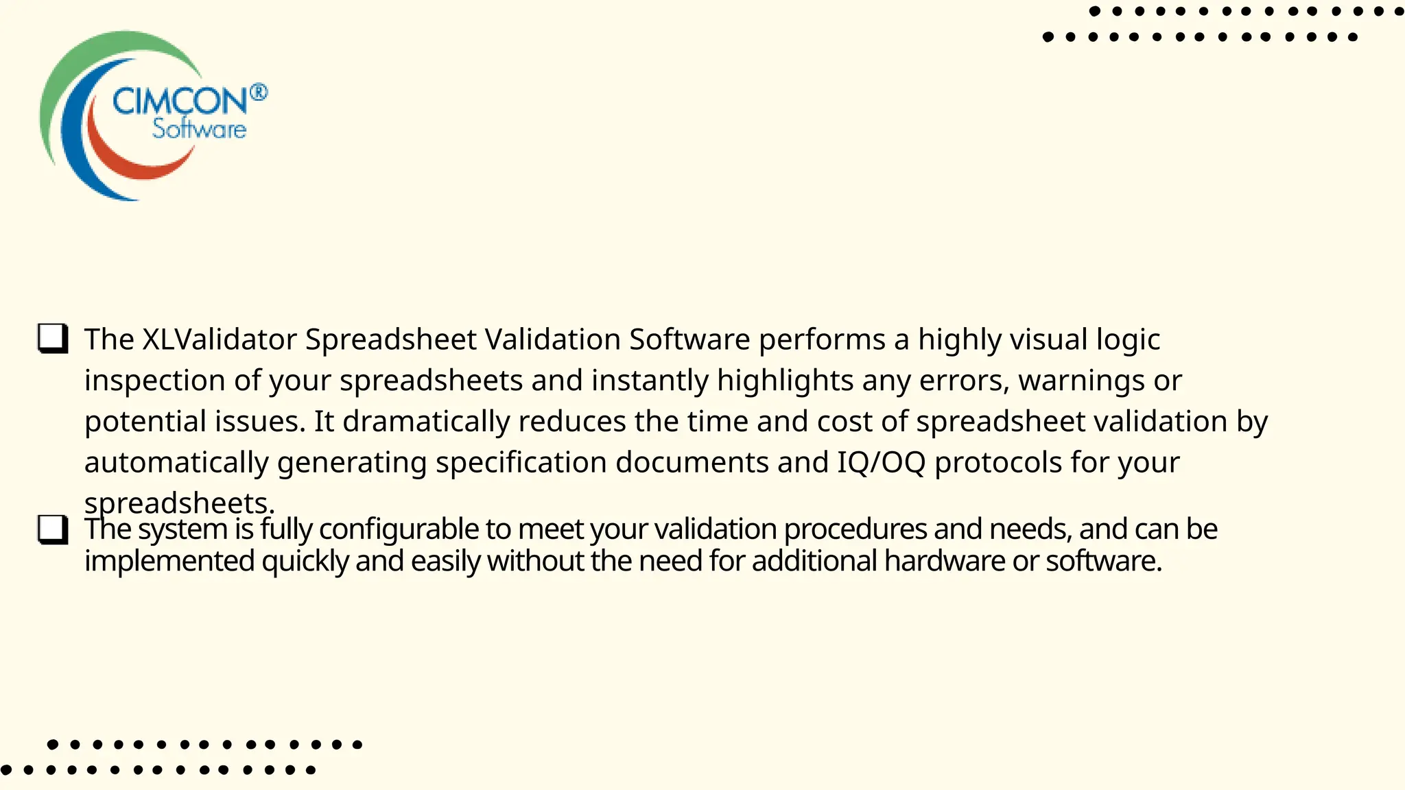 XLValidator Spreadsheet Validation Software | PPT