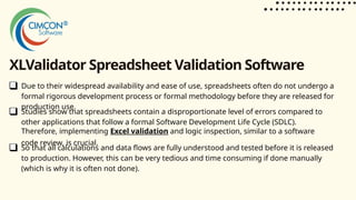 XLValidator Spreadsheet Validation Software | PPT