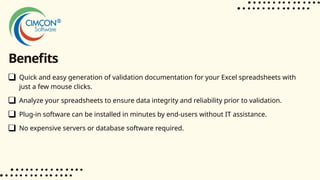 XLValidator Spreadsheet Validation Software | PPT