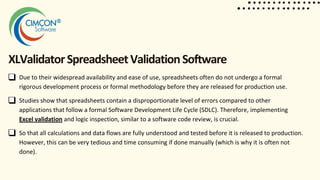 XLValidator Spreadsheet Validation Software | PDF