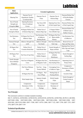 Puncture strength tester for packaging | PDF