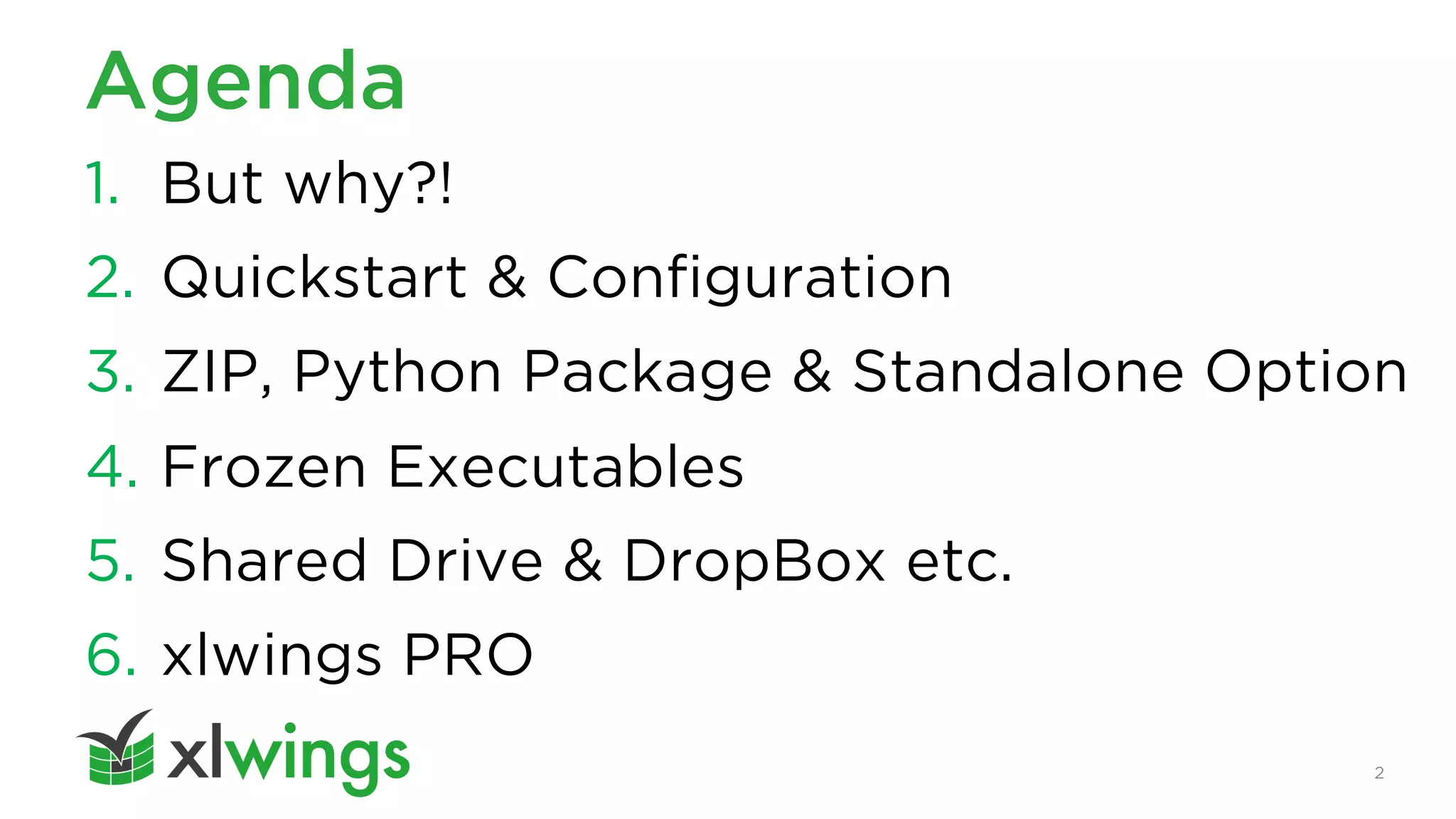 Deployment of xlwings-powered spreadsheets (webinar) | PPT