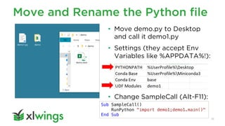 Deployment of xlwings-powered spreadsheets (webinar) | PPT