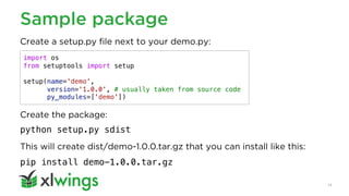 Deployment of xlwings-powered spreadsheets (webinar) | PPT
