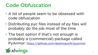 Deployment of xlwings-powered spreadsheets (webinar) | PPT