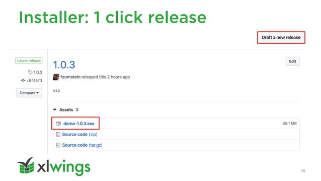 Deployment of xlwings-powered spreadsheets (webinar) | PPT