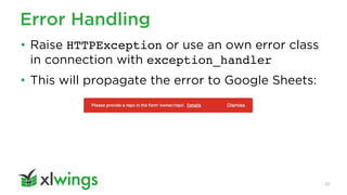 xlwings for Google Sheets | PDF | Cloud Computing | Internet