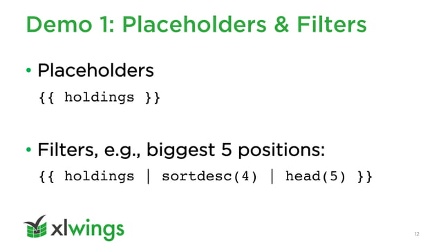 Automate your PDF factsheets with xlwings Reports | PPT