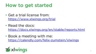 Automate your PDF factsheets with xlwings Reports | PPT