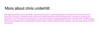 Chris underhill(health entrepreneur) | PPTX