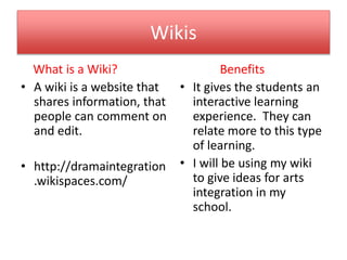 Wiki blog presentation | PPT