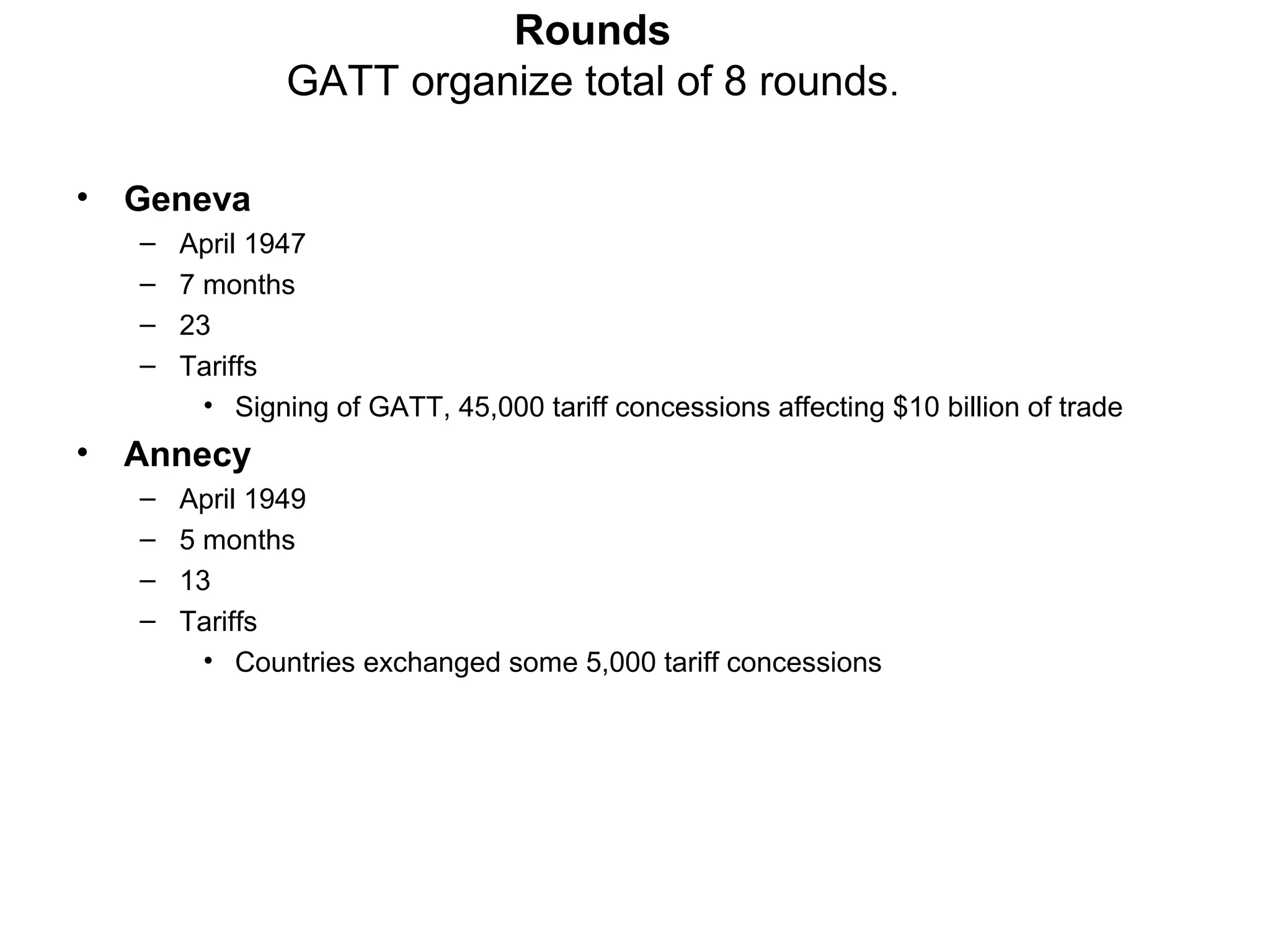 General Agreement on Tariff and Trade (GATT) | PPT