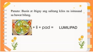 Kasingkahulugan ng mga salitang matatalinghaga | PPTX