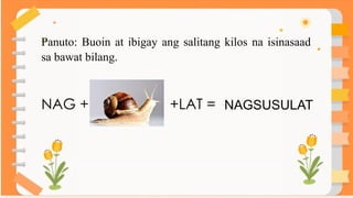 Kasingkahulugan ng mga salitang matatalinghaga | PPTX