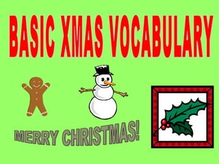 Christmas Basic Vocabulary | PPT