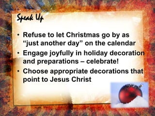 Christmas Decoration Declaration | PPT