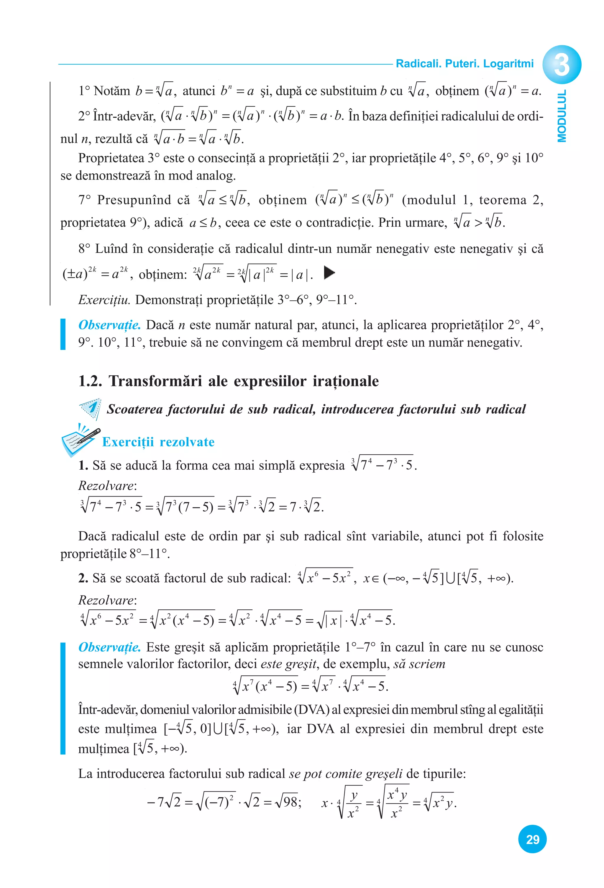 X matematica (in limba romana) | PDF