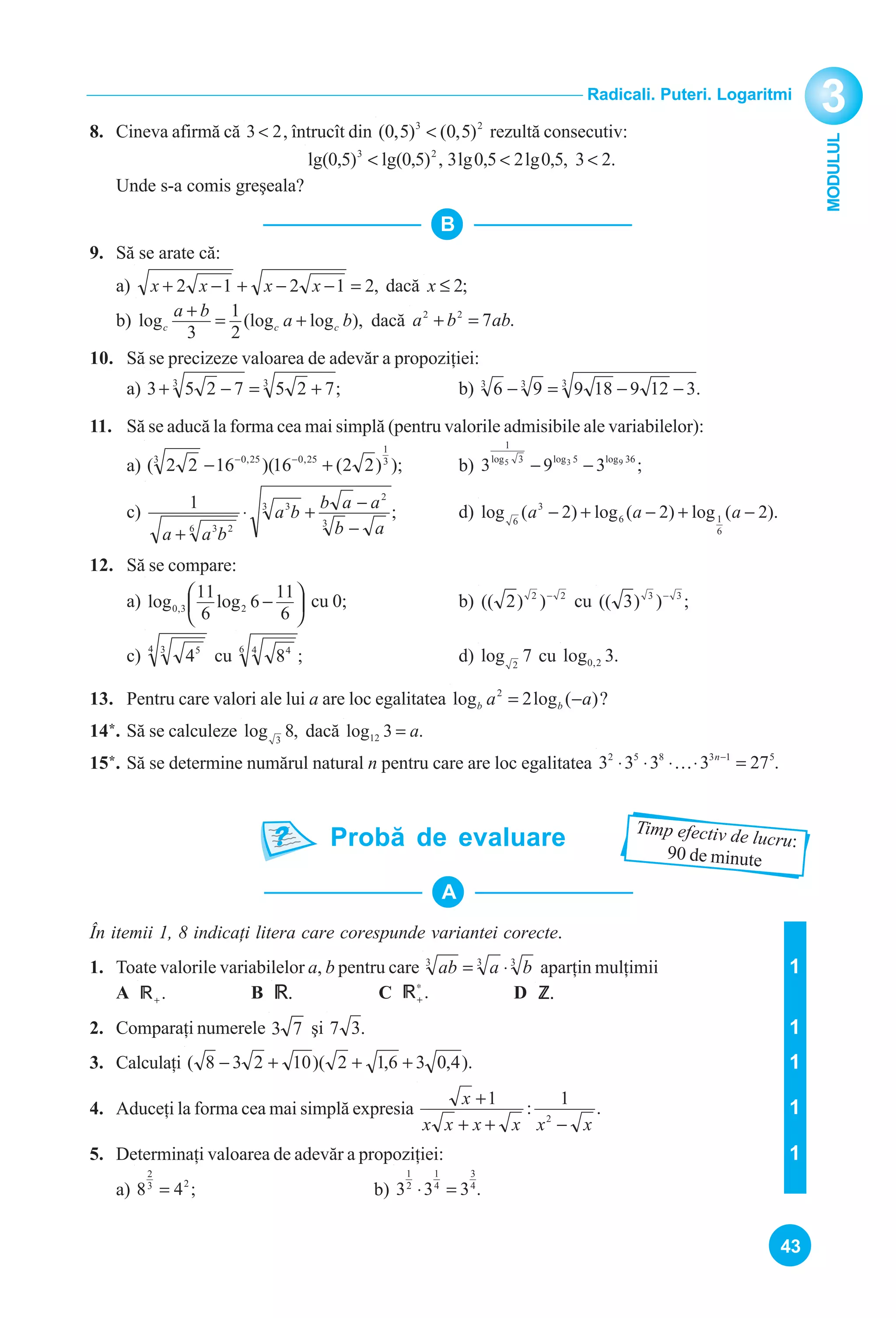 X matematica (in limba romana) | PDF
