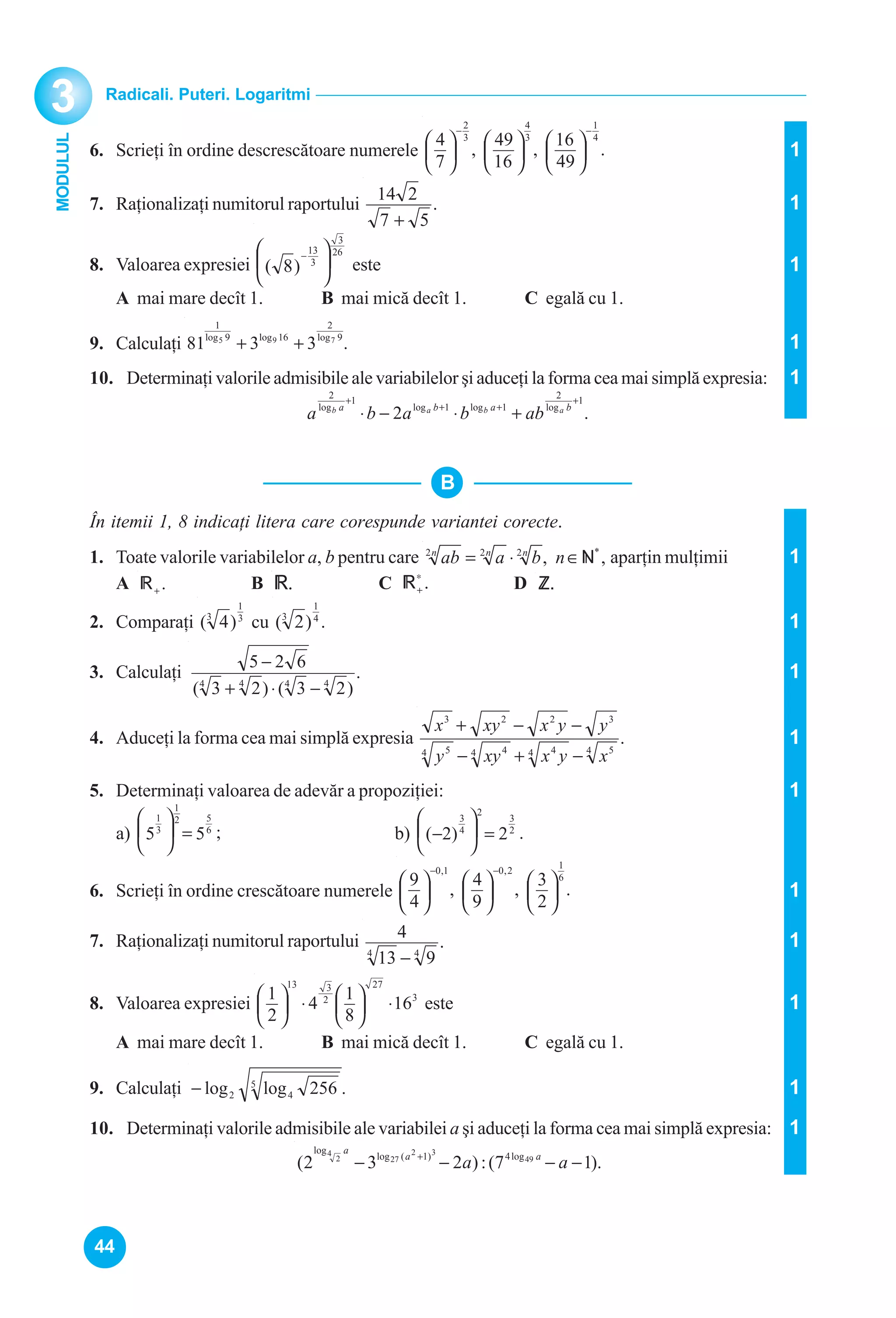 X matematica (in limba romana) | PDF