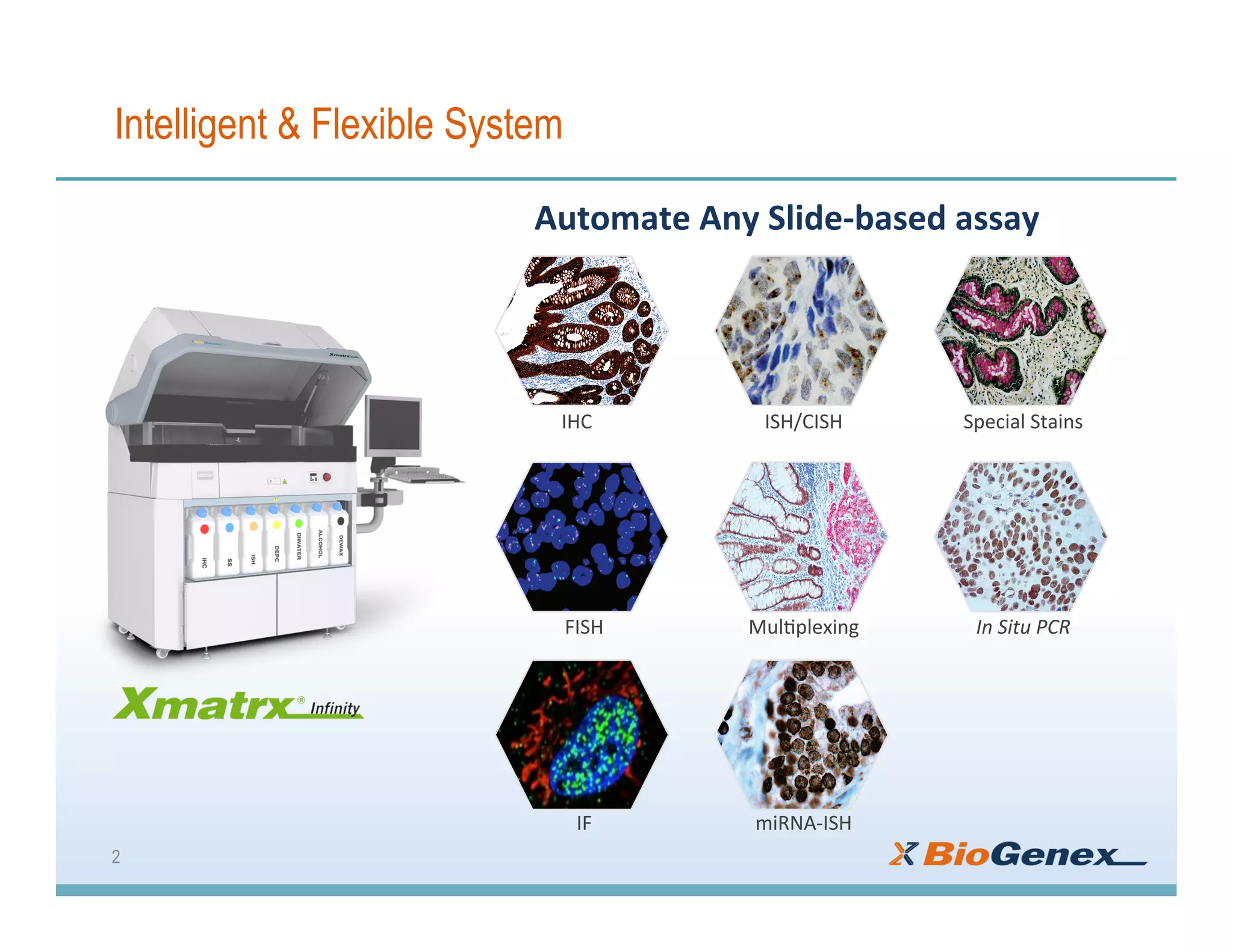 Automated tissue stainer - Xmatrx infinity | PDF