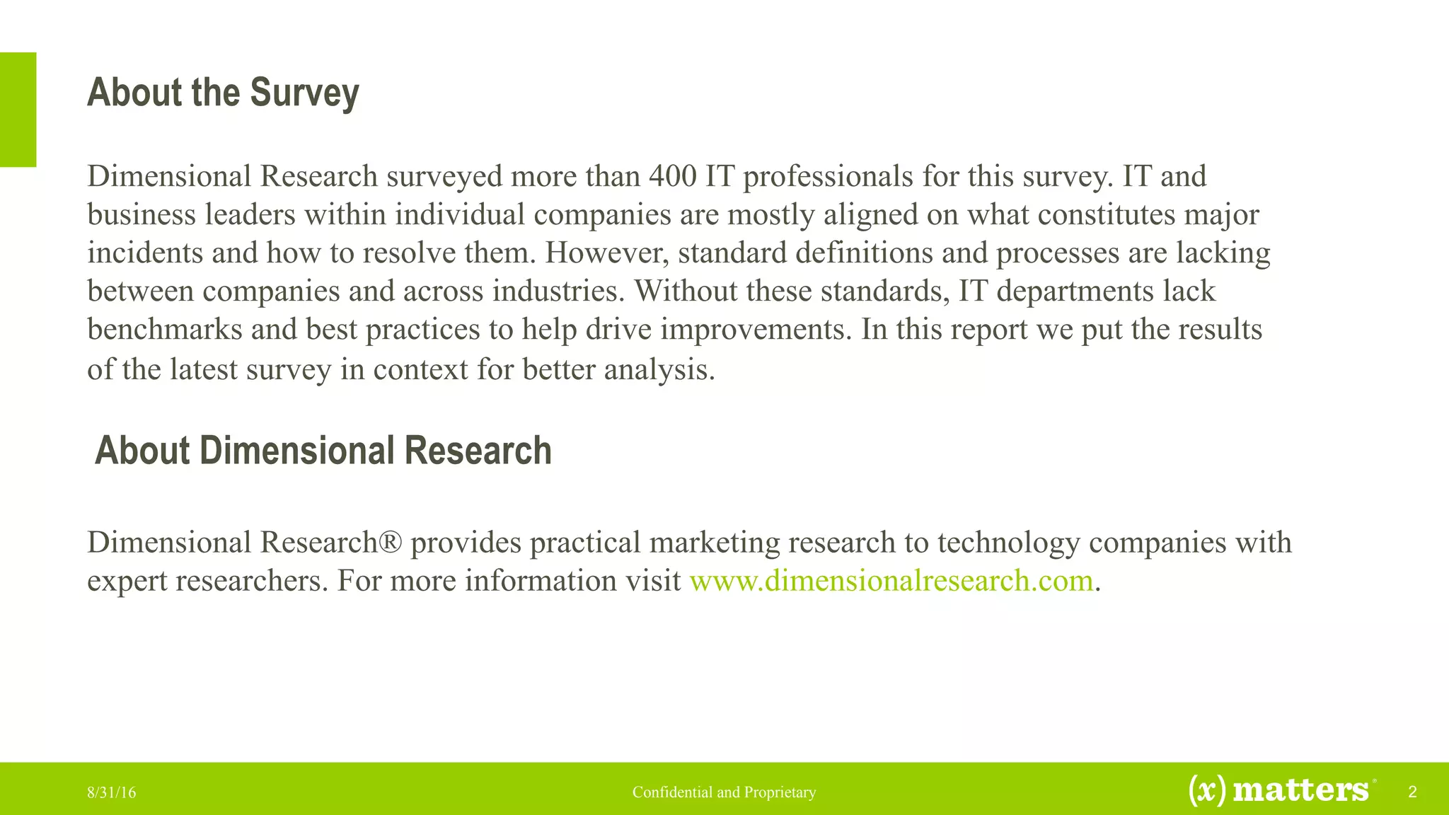 Major Incident Management Trends: 2016 Survey Report | PDF