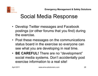 Crisis Communications_Plans and Exercises | PDF