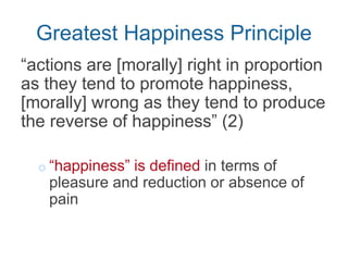 JS Mill's Utilitarianism | PPTX