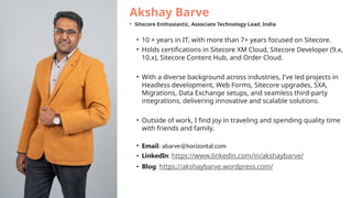 Mastering XM Cloud Forms: Configuration, Design, Webhooks, and Conditional Logic | PPTX