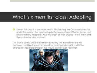 X men voice over presentation | PPTX