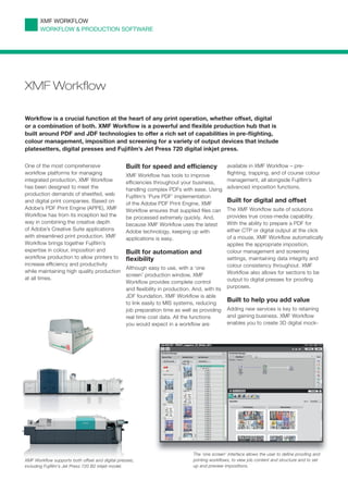 FUJIFILM XMF Workflow brochure | PDF