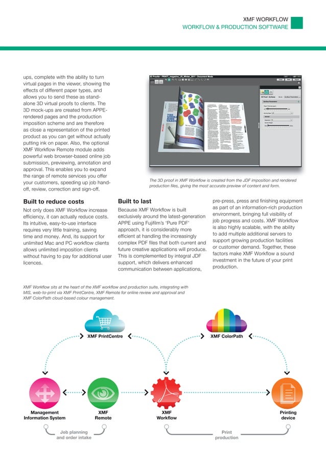 FUJIFILM XMF Workflow brochure | PDF | Graphics Software | Computer ...