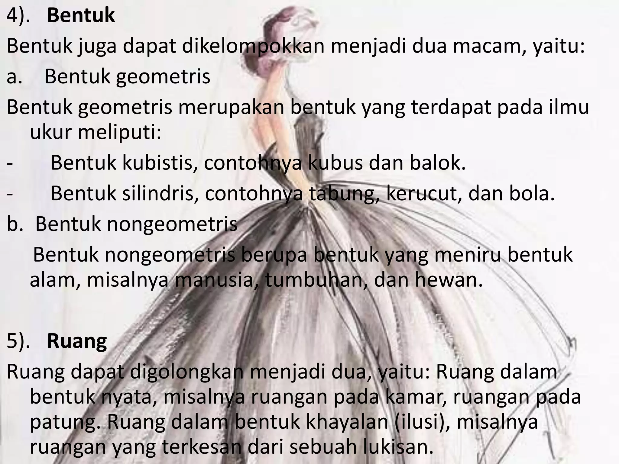 Jenis, Simbol, dan Nilai Estetika Dua Dimensi dan Tiga Dimensi | PPTX