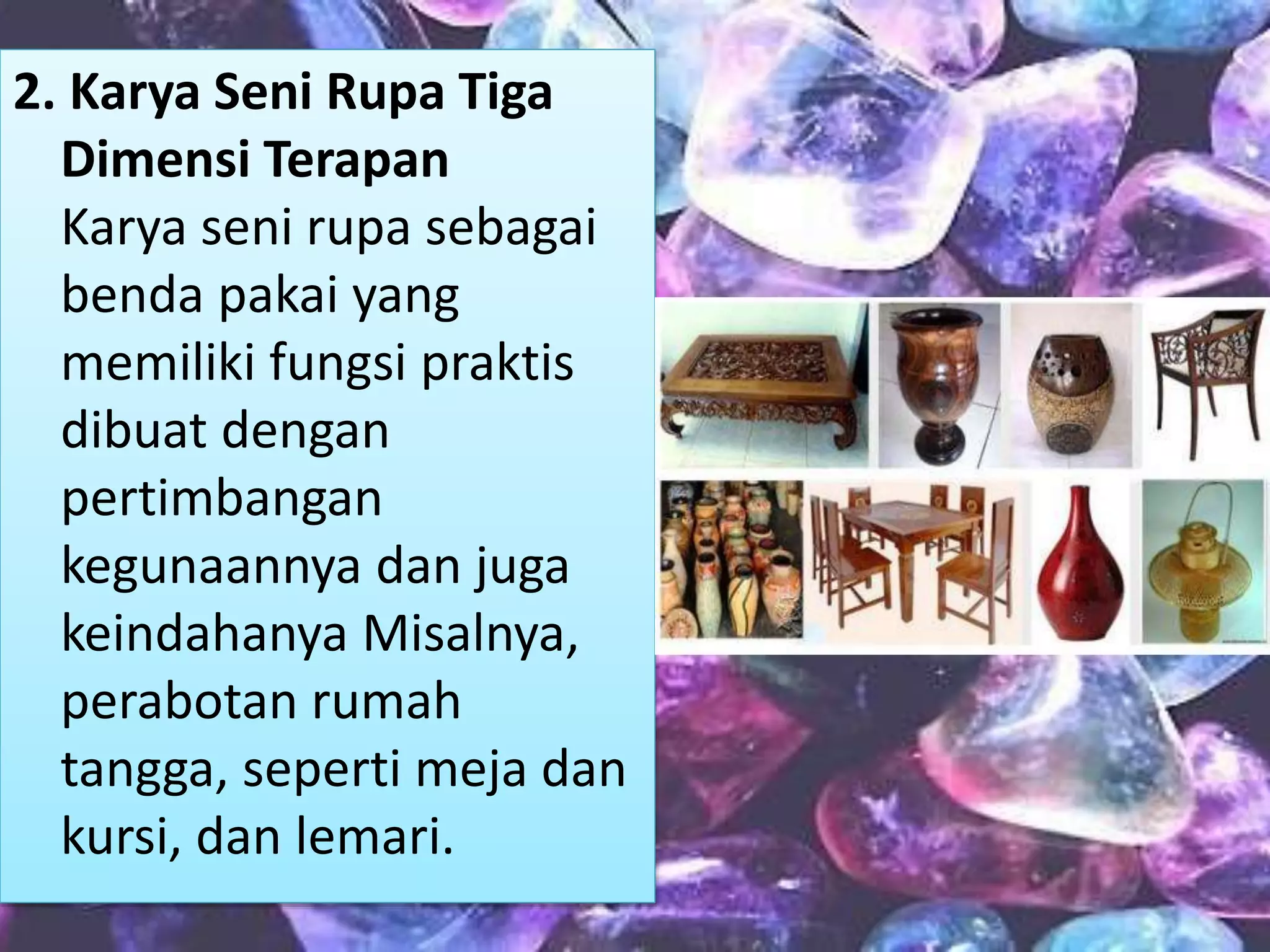 Jenis, Simbol, dan Nilai Estetika Dua Dimensi dan Tiga Dimensi | PPTX