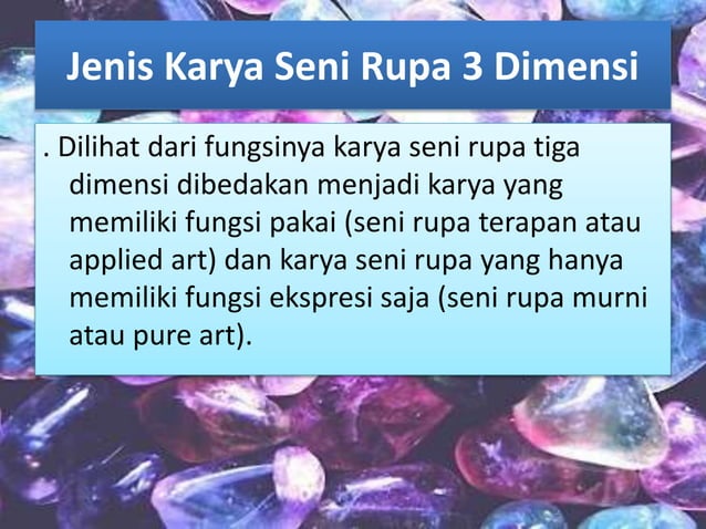 Jenis, Simbol, dan Nilai Estetika Dua Dimensi dan Tiga Dimensi | PPTX