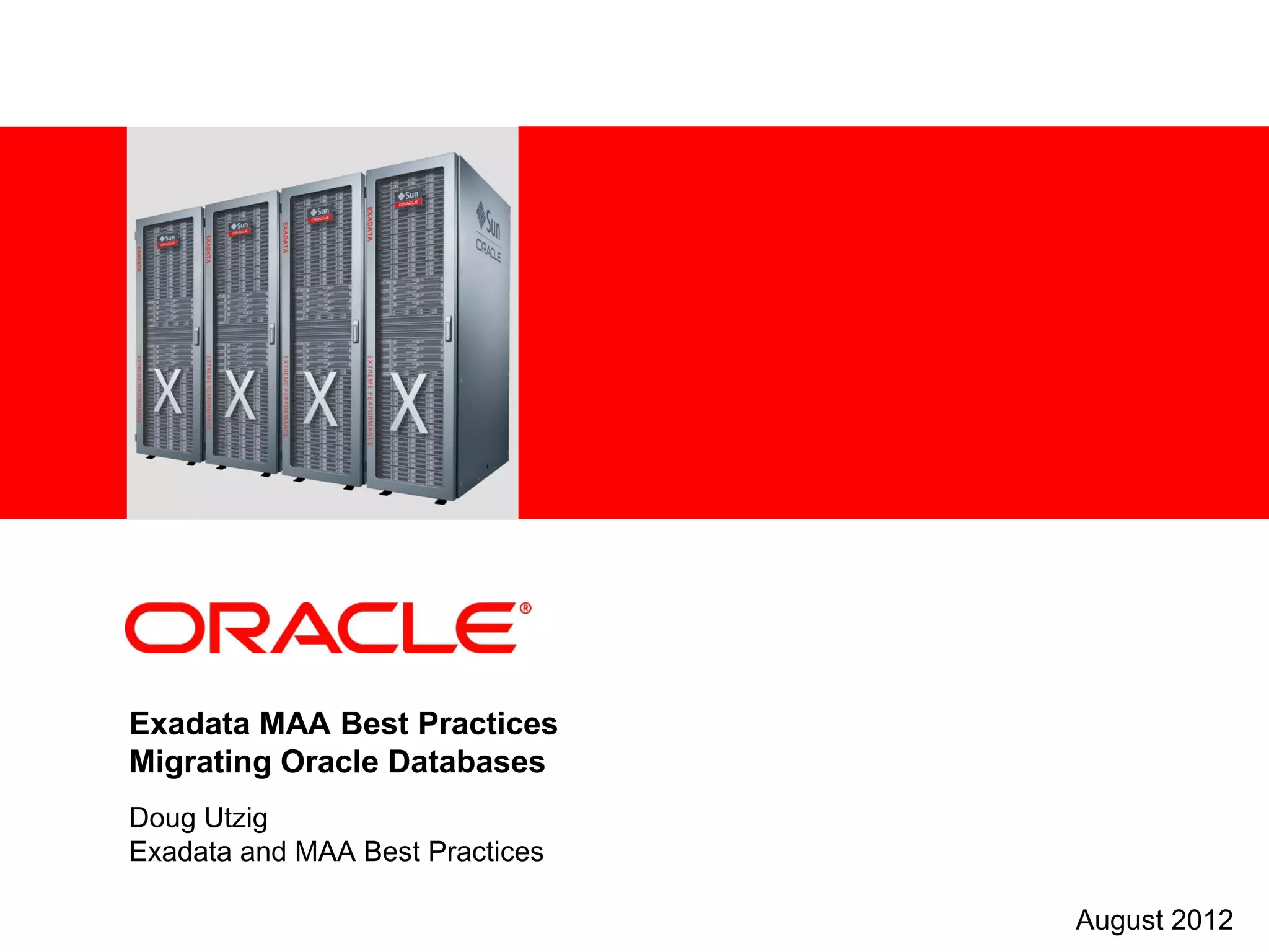 Exadata Maa Best Practices Pdf Databases Computer Software And