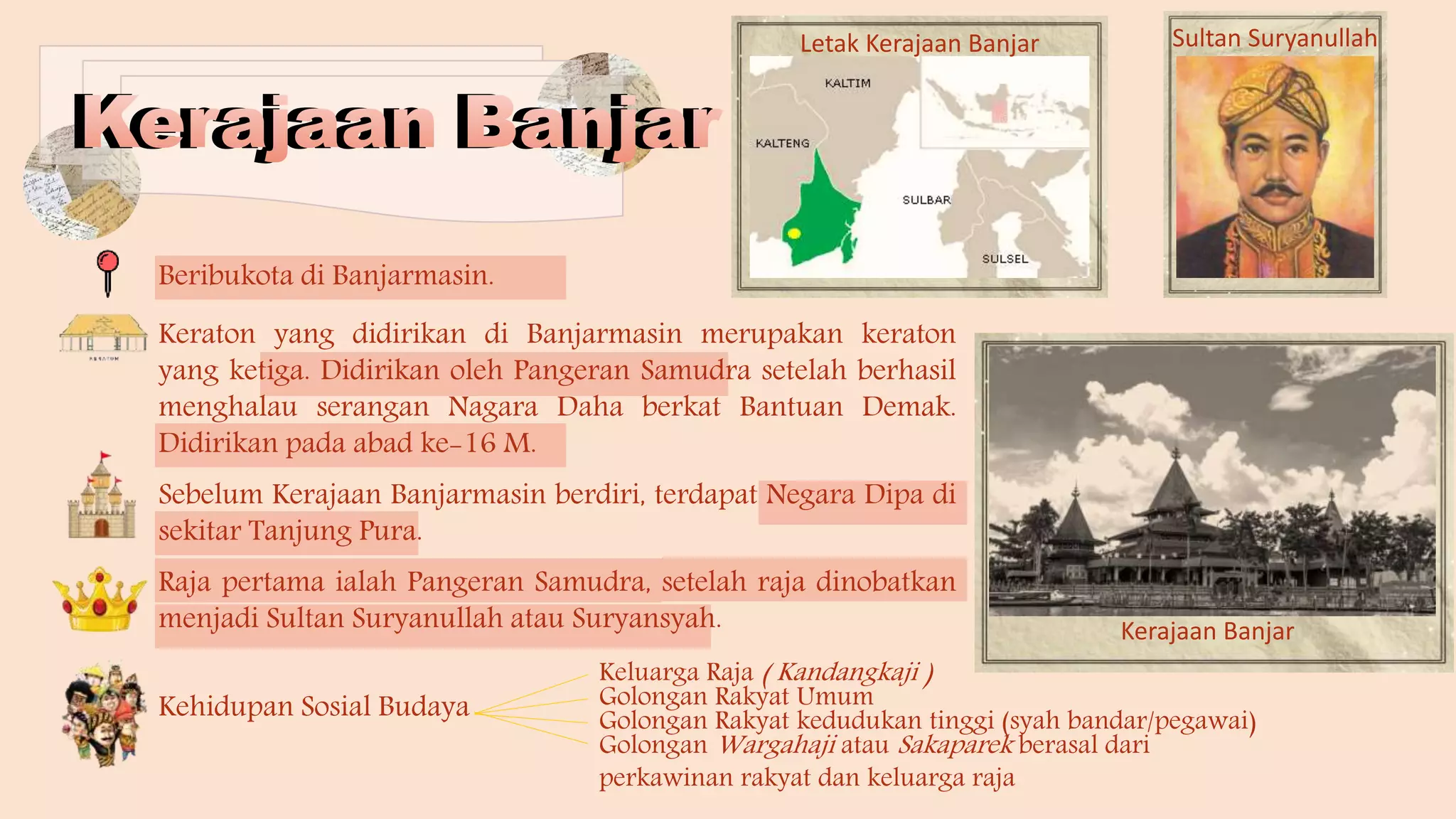 Kerajaan Banjar, Gowa-Tallo, dan Maluku | PPT