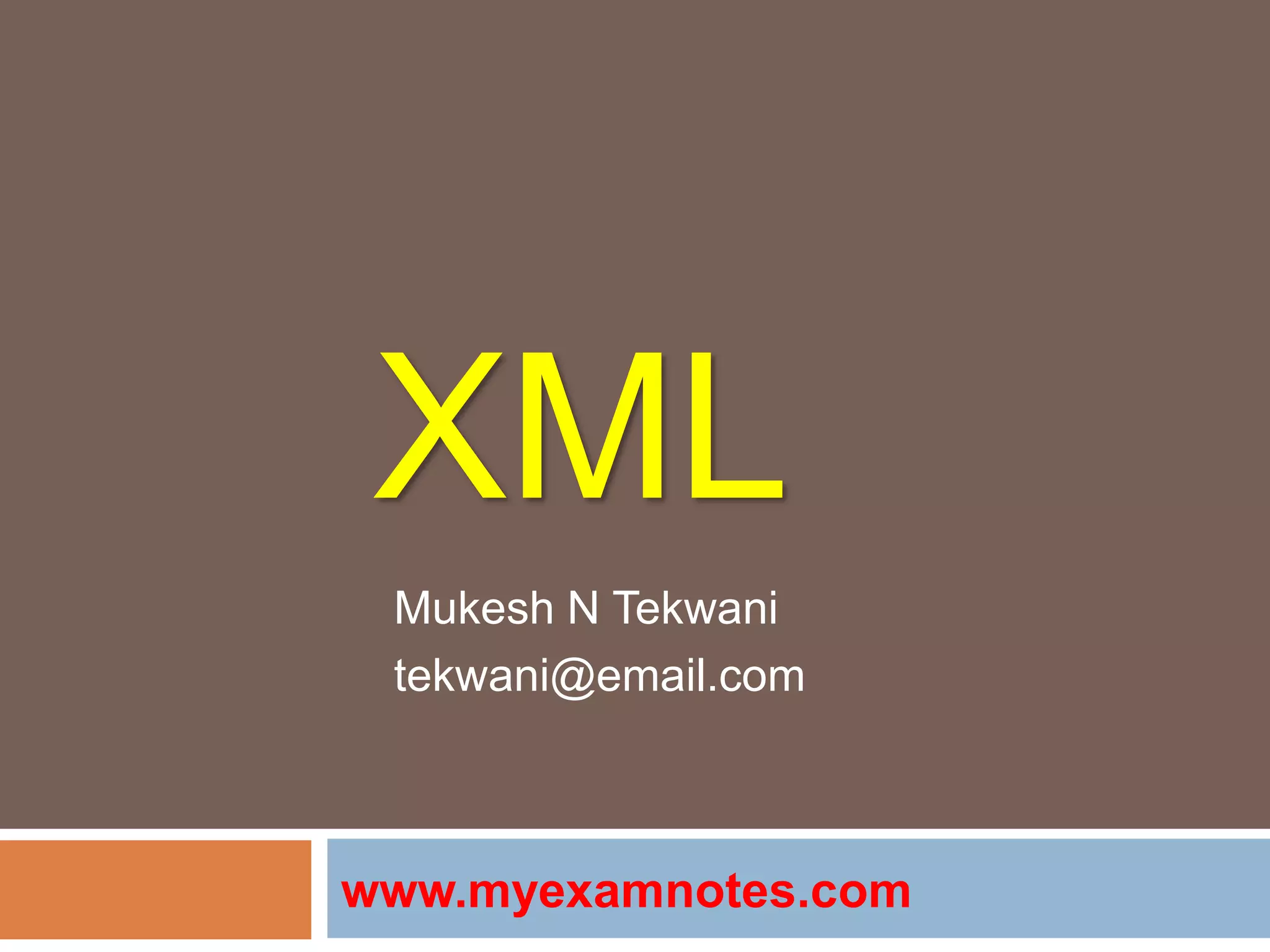XML | PPT