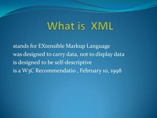 Xml | PPT