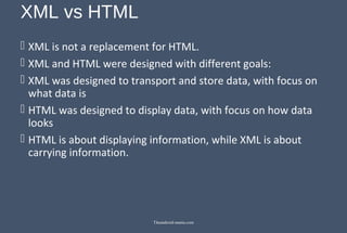 XML - The Extensible Markup Language | PPT
