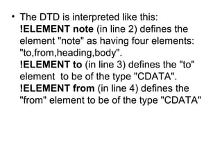 Xml and DTD's | PPT