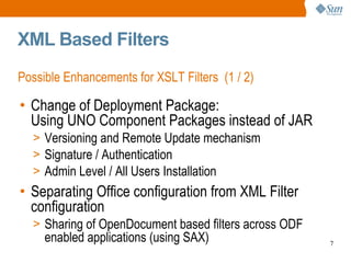 XML based filters in OpenOffice.org