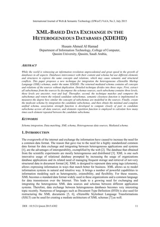 Xml based data exchange in the | PDF