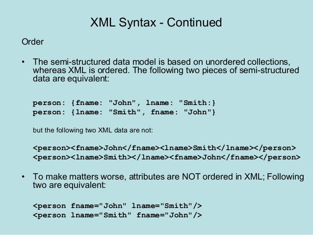 Xml Basics Concepts
