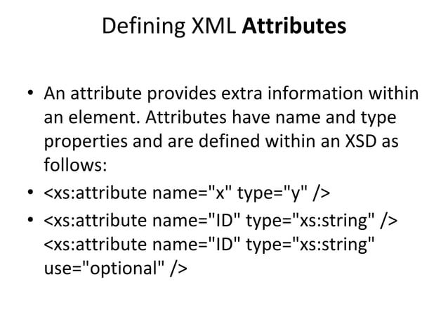 XML-Schema-Elements_Types_Attributes.pptx | Computing | Technology ...