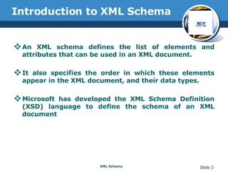 XML Schema | PPT