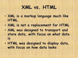 Xml and JavaScript | PPTX