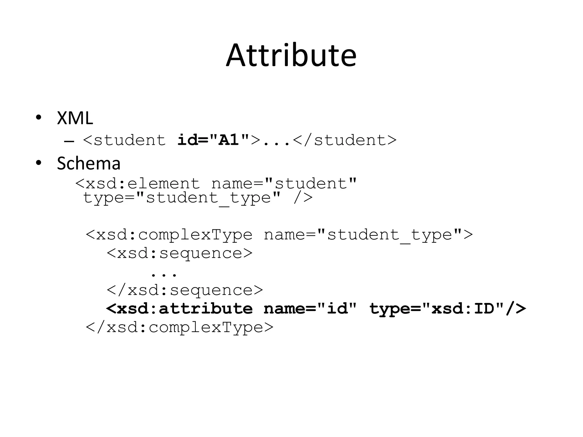XML Schema (W3C) | PPT