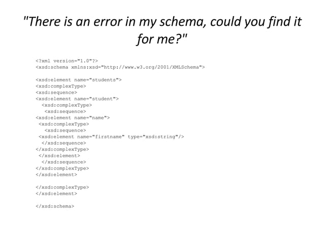 XML Schema (W3C) | PPT